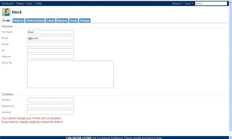 How To Disable Profile Editing By Users Confluence Atlassian Support
