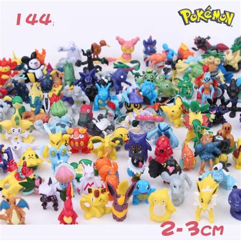 144 фигурки Покемонов, набор игрушек героев из мультфильма «Pokemon ...