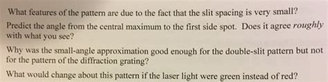 Solved C The Diffraction Grating Here We Will Observe Chegg Com