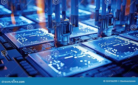 Silicon Computer Chip Technology Stock Illustration Illustration Of Microprocessor