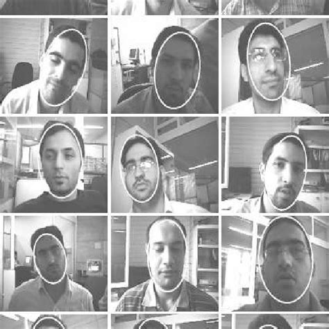 Face Detection And Head Pose Estimation Results At The First Video