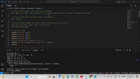 Kajal Jaiswal On Linkedin Task 2 Working With Data Structures Listtuple Dictionary
