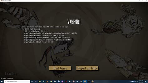 Invalid Number Of Time Segs Lua Error Stack Traceback Dont Starve