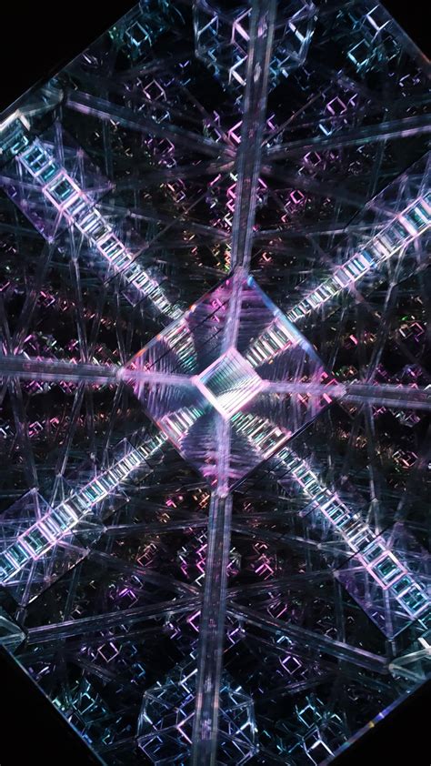 Hyper Tesseract 5d Hypercube Infinity Mirror Art Sculpture 27 Made To Order Etsy