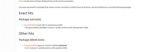 Networking Cannot Install Net Tools In Ubuntu Focal Ask Ubuntu
