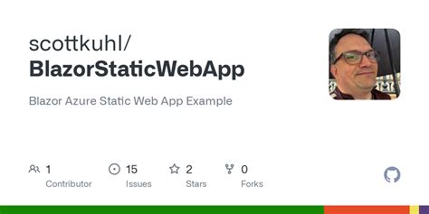 Github Scottkuhlblazorstaticwebapp Blazor Azure Static Web App Example