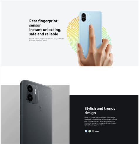 Xiaomi Redmi A Gb Gb Smartphone Mediatek Helio A Display Fingerprint Mobile Mah