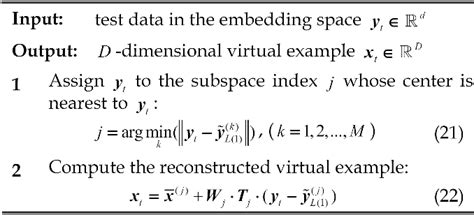 Table 3 From Maximal Linear Embedding For Dimensionality Reduction