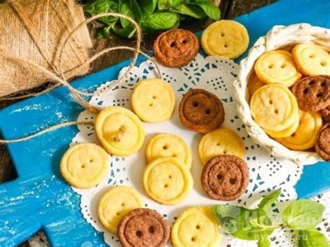 Песочное печенье для детей Пуговки рецепт пошаговый с фото - Nyamkin.RU