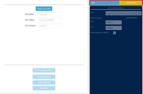 STM32WB Firmware Upgrade Service Stm32mcu