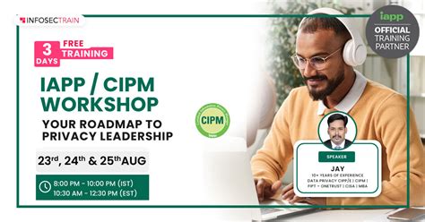 3 Day Free Iapp Cipm Workshop Your Roadmap To Privacy Leadership