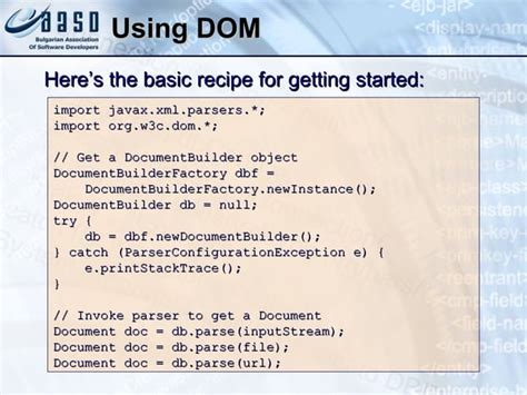 Processing Xml With Java Ppt