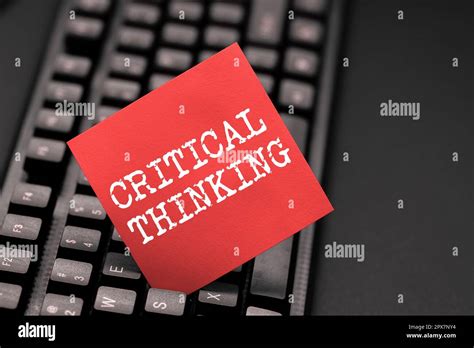 Text Caption Presenting Critical Thinking Conceptual Photo Sequence Of