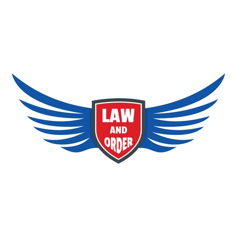 Usa Law And Order Logo Icon Flat Style 14463611 Vector Art At Vecteezy