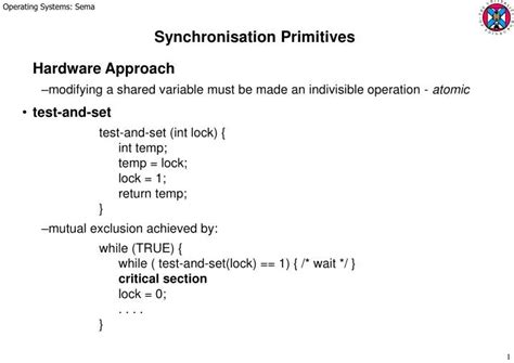 ppt synchronisation primitives powerpoint presentation free download