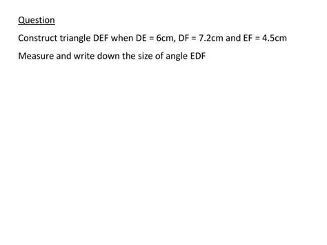 Constructing A Triangle Ppt Download