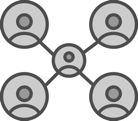 Networking Line Filled Greyscale Icon Design 43697307 Vector Art At