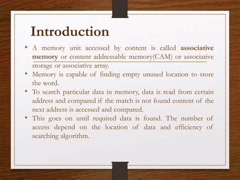 Associative Memory Pptx