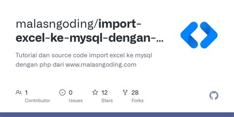 Import Excel Ke Mysql Dengan Php Upload Aksi Php At Master · Malasngoding Import Excel Ke Mysql