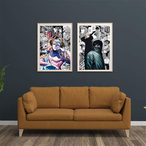 Jujutsu Kaisen Modulo Dabura Karaba And Yuji Itadori Manga Wall Art