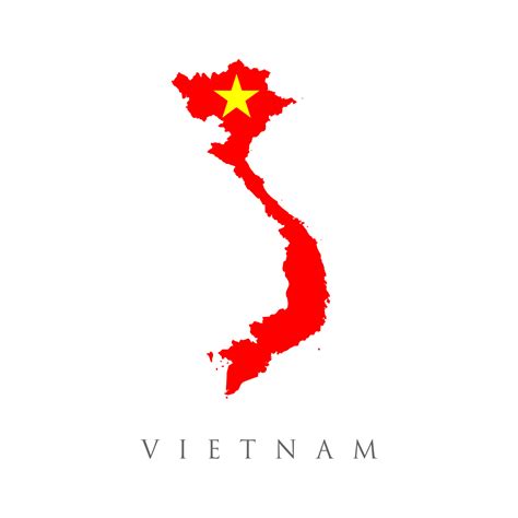 Map Of Vietnam And Vietnamese Flag Illustration Vietnam Country Flag