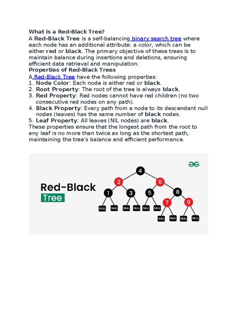 Red Black Trees What Is A Red Black Tree A Red Black Tree Is A Self