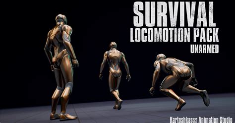 survival locomotion pack unarmed 3d animations unity asset store