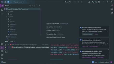 Spring Initializr 로 생성한 프로젝트를 인텔리제이에서 열었더니 에러 Could Not Resolve All Artifacts For