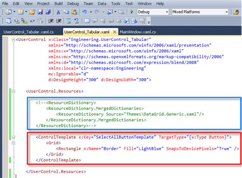 Wpf My Two Datagrid Xaml Resources Are Mutually Exclusive Why