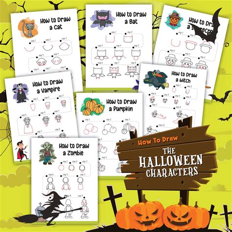 7 Easy Halloween Drawings Artofit