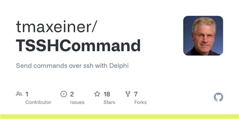 Github Tmaxeiner Tsshcommand Send Commands Over Ssh With Delphi