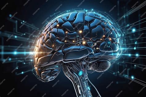 Digital Brain Artificial intelligence AI machine learning Business Technology Internet Network ...