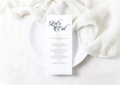Laura Menu — Ivory House Creative