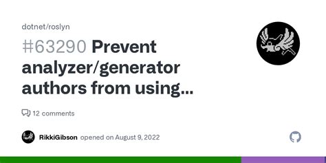 Prevent Analyzergenerator Authors From Using Banned Apis · Issue