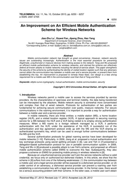 pdf an improvement on an efficient mobile authentication scheme for