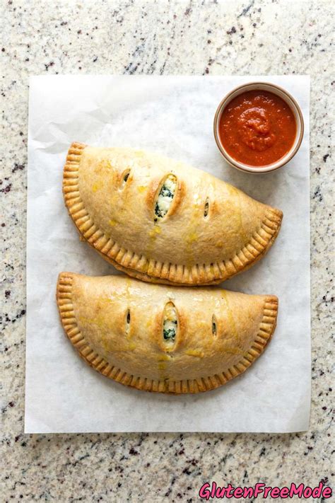 Gluten Free Spinach And Cheese Calzones Recipe