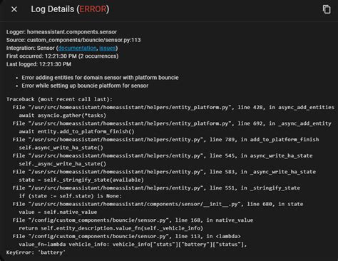 integration loads with vehicle data but data does not get updated