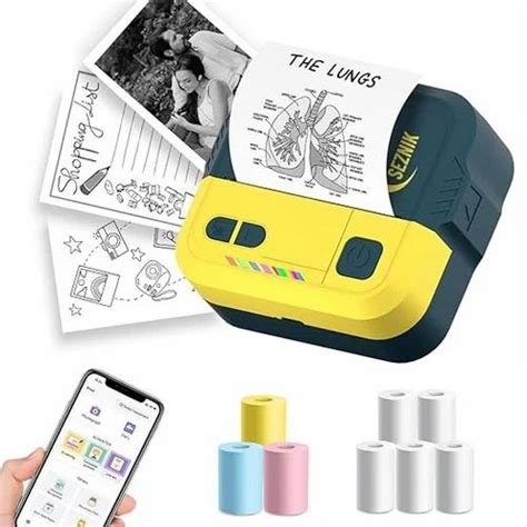 Mini Printer Inkless Thermal Android Ios Mobile Echo Goldenyellow At ₹ 1849 Piece