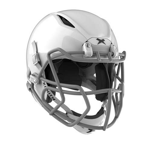 Xenith Varsity Shadow Football Helmet White And Grey 1 Each Delivery