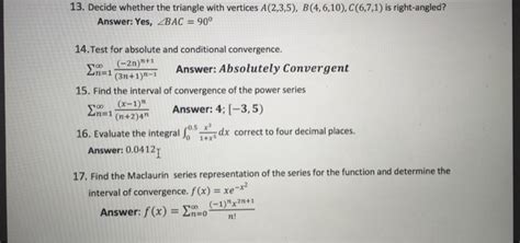 solved decide whether the triangle with vertices a 2 3 5