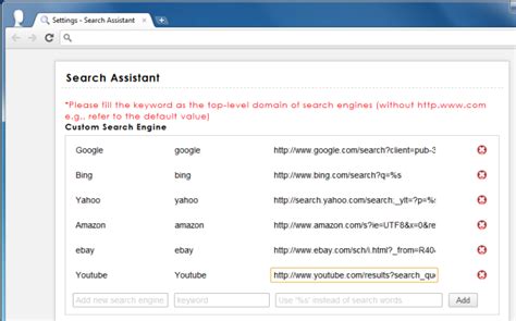 Get Search Results From Custom Engines In Chrome Url Bar Search Assistant
