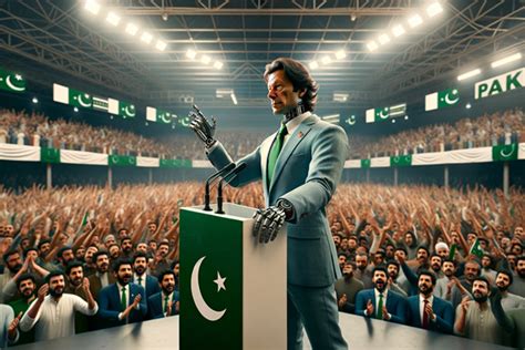 Former Pakistani Prime Minister Imran Khan Addresses Supporters From Jail Via Deepfake