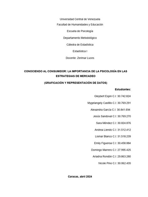 Graficación Y Representación De Datos Trabajo Spss Descargar Gratis