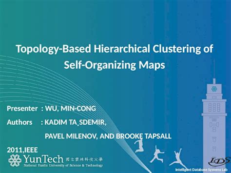 pptx topology based hierarchical clustering of self organizing maps