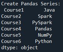 Convert Series To Dictionary Dict In Pandas Spark By Examples