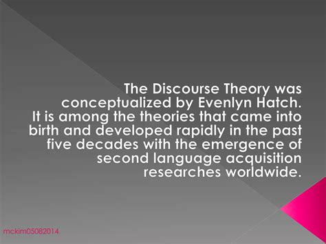 The Discourse Theory An Sla Theory Pptx