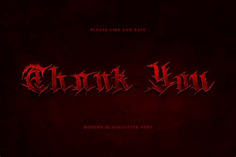 Thorns Blackletter Font Font Kong