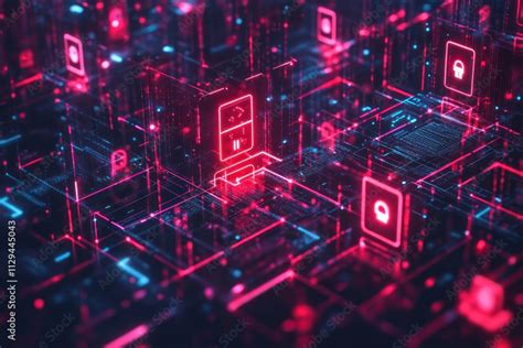 A Visual Representation A Deep Web Security System Where Ai Scans And Blocks Hidden Threats