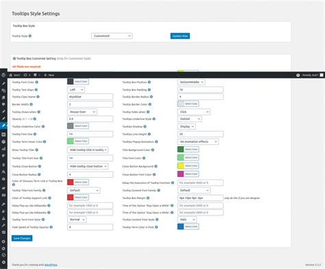 How To Customize Wordpress Tooltip Border Width And Border Color