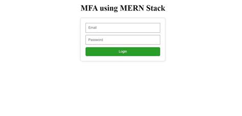 Multi Factor Authentication Using Mern Geeksforgeeks